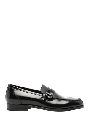 TAGLIATORE Tagliatore Buckled Leather Loafers