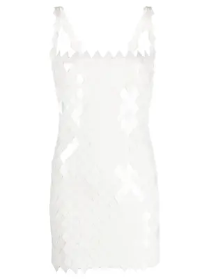 Attico Rue Sequinned Minidress - White