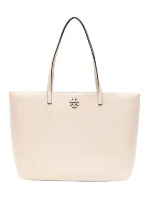 Tory Burch Mcgraw Double-t Tote Bag - Neutrals
