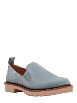 Blondo Blondo Phoebe Waterproof Leather Loafer Blue Suede