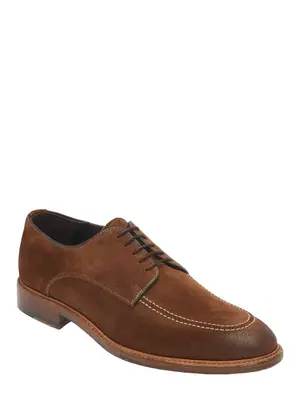 CROSBY SQUARE Croft Apron Toe Derby - Cigar Suede