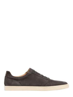 Brunello Cucinelli Brunello Cucinelli Suede T-Toe Sneakers Charcoal
