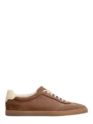 Brunello Cucinelli Suede T-toe Sneakers - Tan