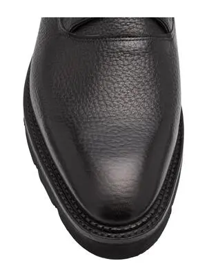 John Lobb Zennor Grained Leather Derby Shoes - Black