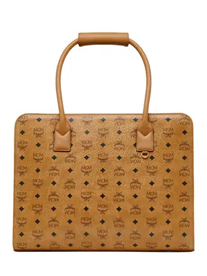 Mcm Visetos Pet Carrier - Cognac
