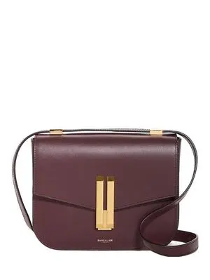 DEMELLIER Vancouver Leather Crossbody Bag Burgundy