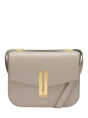 DEMELLIER Vancouver Leather Crossbody Bag Taupe