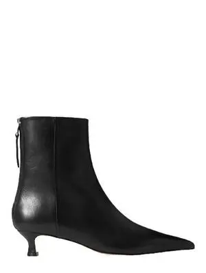 AeydĒ Zoe Leather Ankle Boots - Black