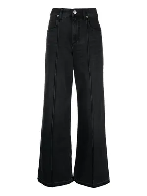 Isabel Marant Noldy High-rise Flared Jeans - Black