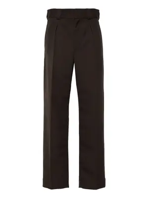 LEMAIRE Straight-leg Tailored Trousers - Brown