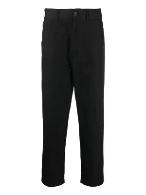 Studio Nicholson Bill High-waist Tapered Trousers - Black