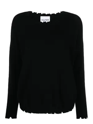 KUJTEN Raw-Cut Cashmere Jumper
