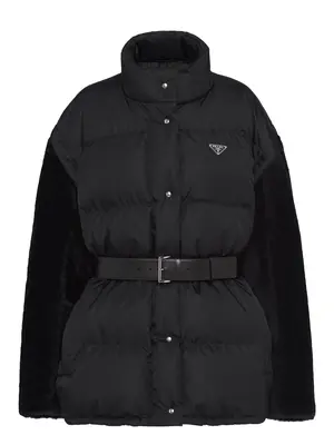 Prada Re-nylon Down Jacket - Black