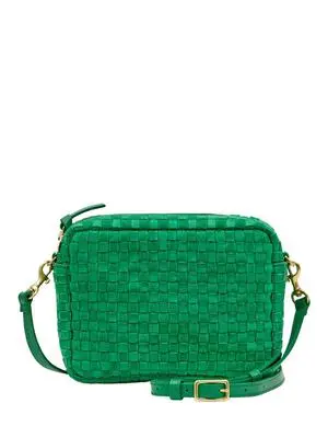 Clare V. Clare V. Midi Sac Woven Crossbody Bag Grass