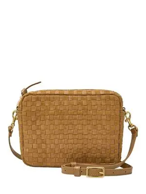 Clare V. Midi Sac Woven Crossbody Bag - Sequoia
