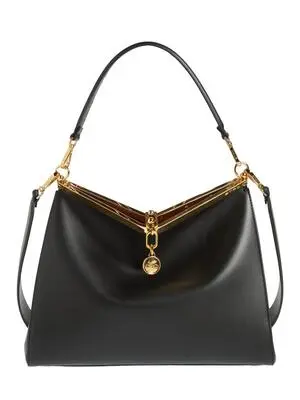 Etro Vela Leather Shoulder Bag - Black