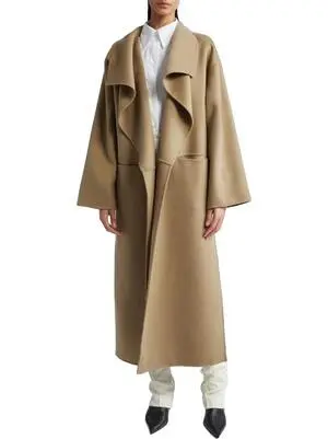 TOTEME Oversized Wool & Cashmere Coat - Truffle