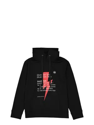 Neil Barrett Printed Hooded Sweatshirt - Black