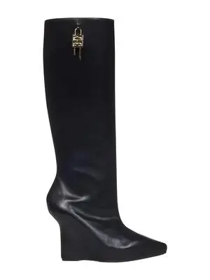 Givenchy G Lock Leather Boots - Black