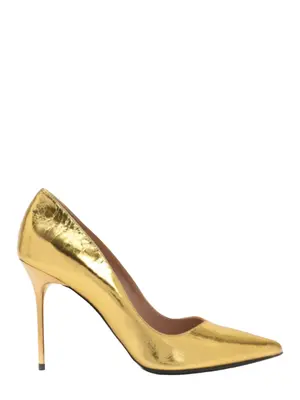 Balmain Leather Pumps - Gold