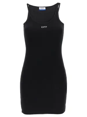 Off White Off Stamp' Dress - Black
