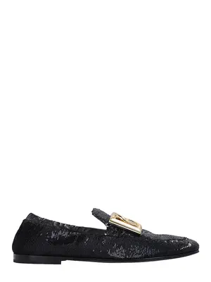 Dolce & Gabbana Ariosto Paillettes Loafers - Black