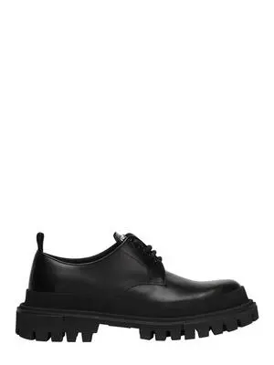 Dolce & Gabbana Leather Derbies - Black