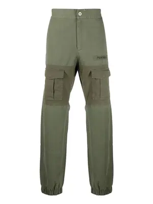 Palm Angels Cotton Trousers - Green