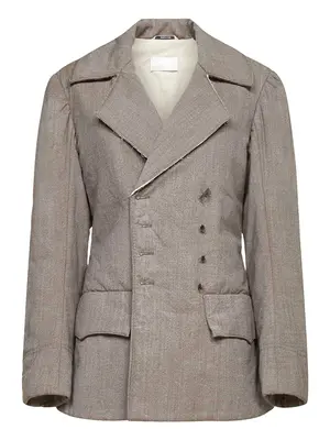 MAISON MARGIELA Wool Double-Breasted Blazer