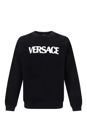 Versace Logo Sweatshirt - Black