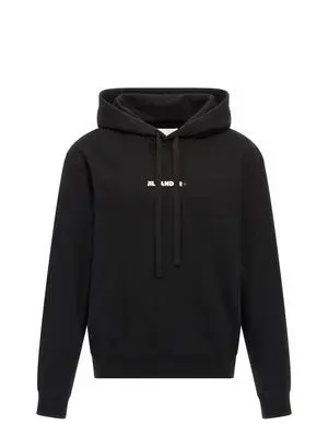 JIL SANDER Logo Hoodie - Black
