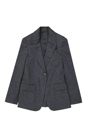 Brunello Cucinelli Wool Blazer - Gray