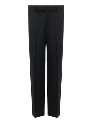 Prada Wool-mohair Blend Classic Trousers - Blue