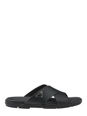 Prada Leather Sandals - Nero