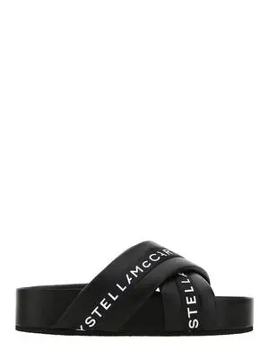 Stella McCartney Logo Slippers - Black