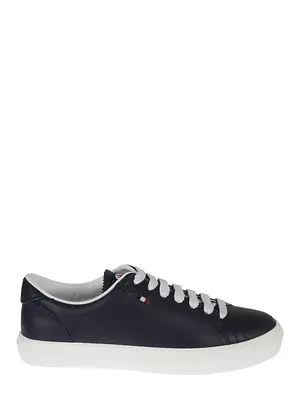 Moncler Monaco Leather Sneakers - Blue