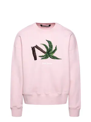 Palm Angels Logo Sweatshirt - Pink