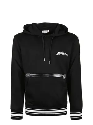 Alexander McQueen Logo Hooded Sweatshirt - Black
