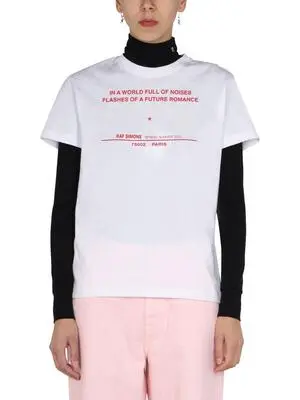 Raf Simons Logo Print T-shirt - White