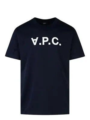 A.p.c. A.P.C. Cotton T-Shirt Navy