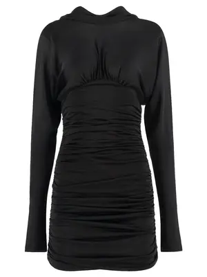 SAINT LAURENT Saint Laurent Cowl Back Mini Dress