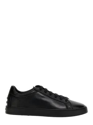 TOD'S Leather Sneakers - Black