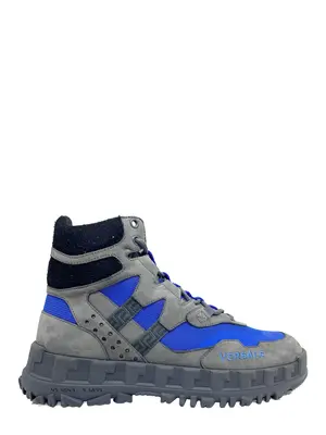 Versace Suede Hiking Boots - Gray