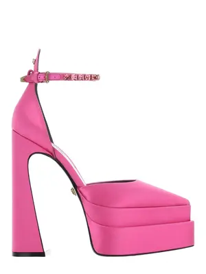 Versace Silk Satin Pumps - Pink