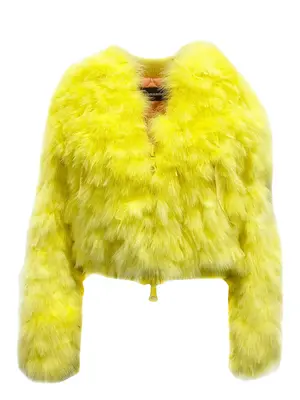 Dsquared2 Feathers Bomber Jacket - Yellow
