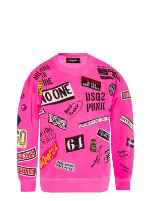 Dsquared2 Cotton Sweatshirt Pink