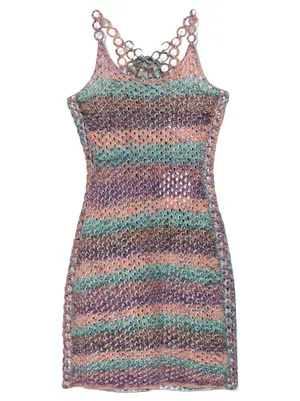 Chloé Crochet Mini Dress - Pink