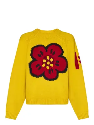 Kenzo Cotton Pullover - Yellow