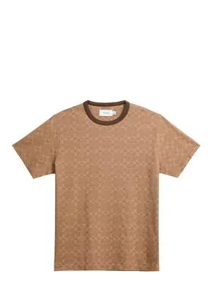 COACH Signature T-shirt - Tan Signature