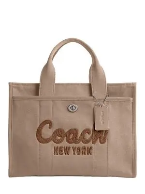 COACH Cargo Tote Bag - Silver/dark Natural